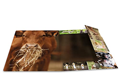 HERMA 19344 Portfolio Folder DIN A4 Animal Worlds Farm Animals Sturdy ...