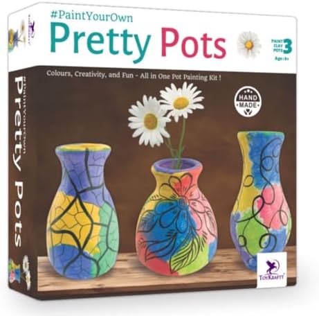 Buy TOYKRAFTT Paint Your Own Art Kits for Kids 8 to 12 Year Old, Pot ...
