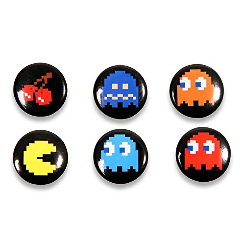 Official Pac-Man Pin Badges Set of 6 : Amazon.in: Toys & Games