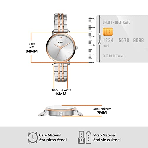 Buy Fossil Lexie Luther Analog Silver Dial Women's Watch-BQ3568 at ...