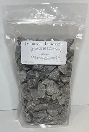 5lb Tennessee Limestone Sedimentary Rock - Medium 1" Crushed Average ...