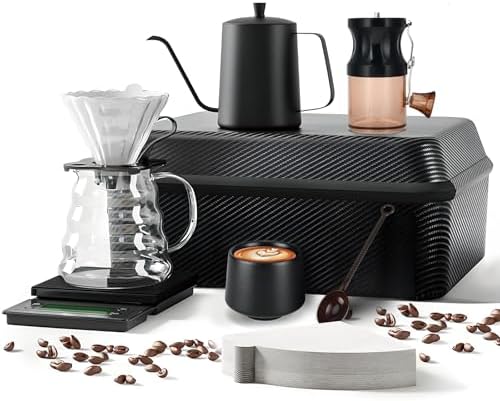 Amazon.com: Noideeer Outdoor Camping Pour Over Coffee Maker Set, 9-in-1 ...