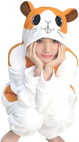 Amazon.com: dressfan Animal Cosplay Costume Hamster Pajamas Women Girls ...
