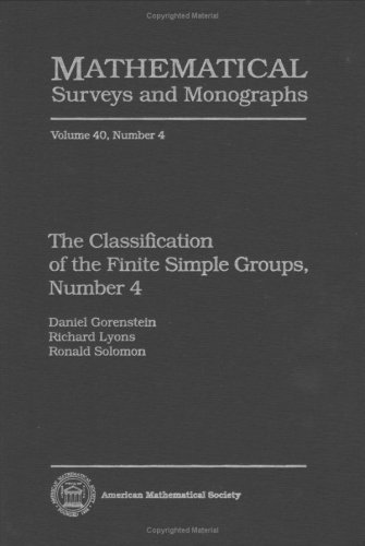 Buy The Classification of the Finite Simple Groups No. 4: Part II ...