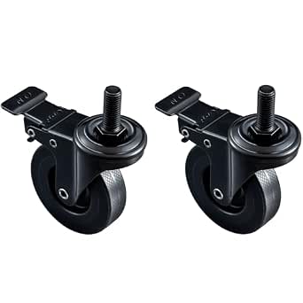 Amazon.com: Grillflame 74064 Locking Wheels Replacement Parts for Pit ...
