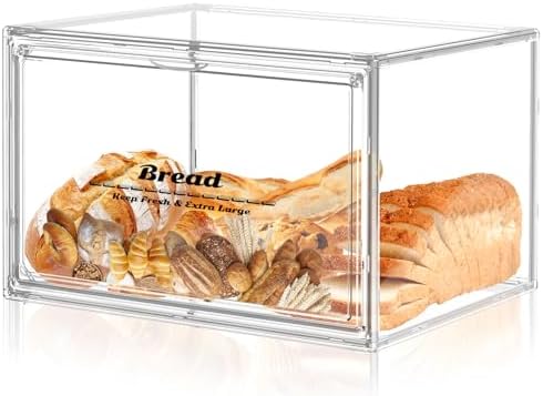 Amazon.com - Home Basics Bread Box, Acrylic/Wood