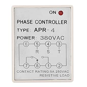 Phase Sequence Controller, Phase Loss Reverse Relay 10A 220/380VAC ...