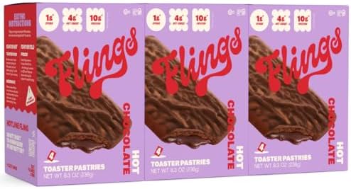 Amazon.com: FLINGS Toaster Pastries - Chocolate | High Protein, No ...