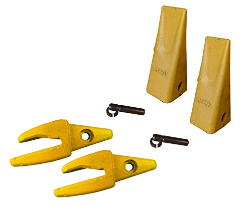 Amazon.com: 2 - CAT Style J200 Backhoe Bucket Shanks 1" Lip, Dirt Teeth ...