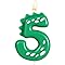 Amazon.com: Green Number 5 Dinosaur Candle for Boy Birthday Party ...