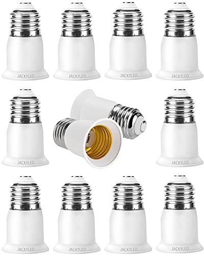 JACKYLED E26 to E26/E27 3.5 cm/1.4 Inch Light Socket Extender, Light ...