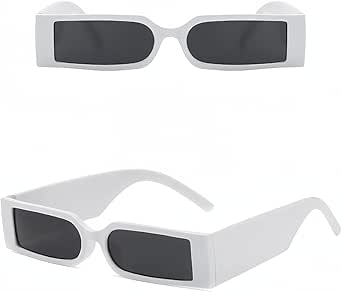 Amazon.com: Retro Small Rectangle Sunglasses for Men and Women Driving ...