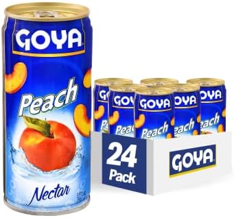 Amazon.com : Goya Foods Peach Nectar, 9.6 Fl Oz (Pack of 24) : Grocery ...