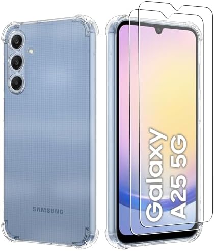 KCgrape For Samsung A25 5G Case and Screen Protector,3Pack Galaxy A25 ...