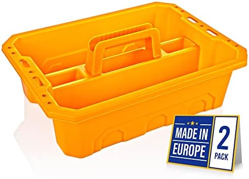 Amazon.com: 3-Compartment Plastic Cleaning Caddy Basket – Stackable ...