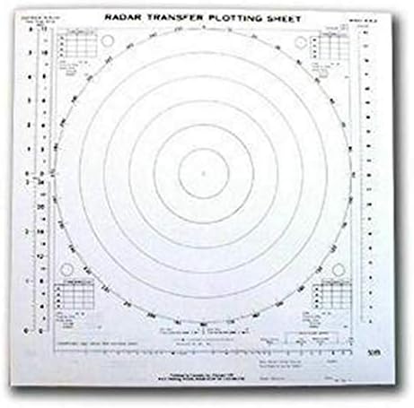 Amazon.com: Undisclosed Radar Plotting Sheet Pad - 50 Sheets, 13" x 13 ...