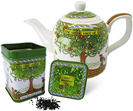 Amazon.com | Royal Tara Shamrock Porcelain Teapot - Irish Tea Pot ...