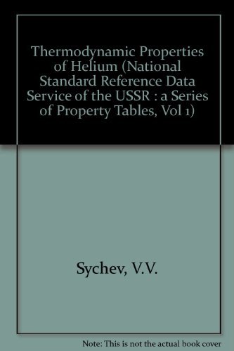 Thermodynamic Properties of Helium (National Standard Reference Data ...