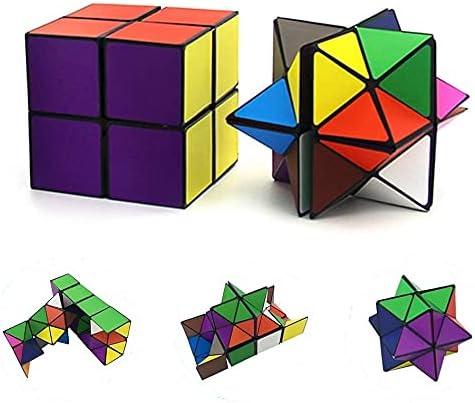 [2 Pack] Magic Cube, Star Cube Set Puzzle for Kids and Adults, Kids ...