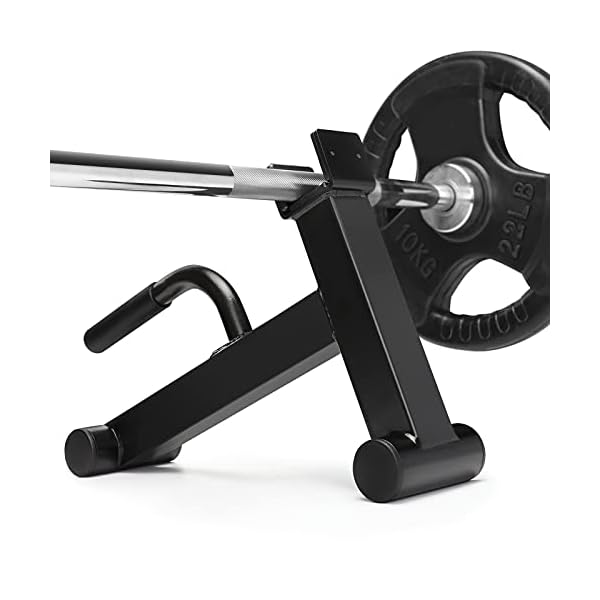 BRTGYM Deadlift Jack Barbell Stand,Carbon Steel Made,Easily Load and ...