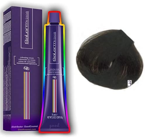 Amazon.com: Salerm Tinte para el cabello Crema Tinte permanente 3 ...