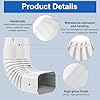 Downspout Gutter Elbows, 90 Degrees 2x3 Style A (White) - Amazon.com