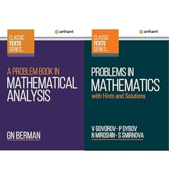 Buy A Problem Book In Mathematical Analysis & Problems In MATHEMATICS with Hints and Solutions ...