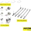 Amazon.com: AKON Curtain Track Ceiling Trolley Track System| Steel ...
