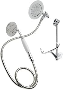 Amazon.com: Pollenex DPC1008 Porcelain Wall Mount/Handheld Shower Set ...