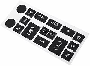 Car Climate Control Button Repair Stickers,MoreChioce Radio Dash Button ...