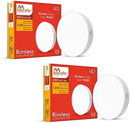 Orient Electric Full Screen 12W Rimless LED Surface Panel Light, Cool ...