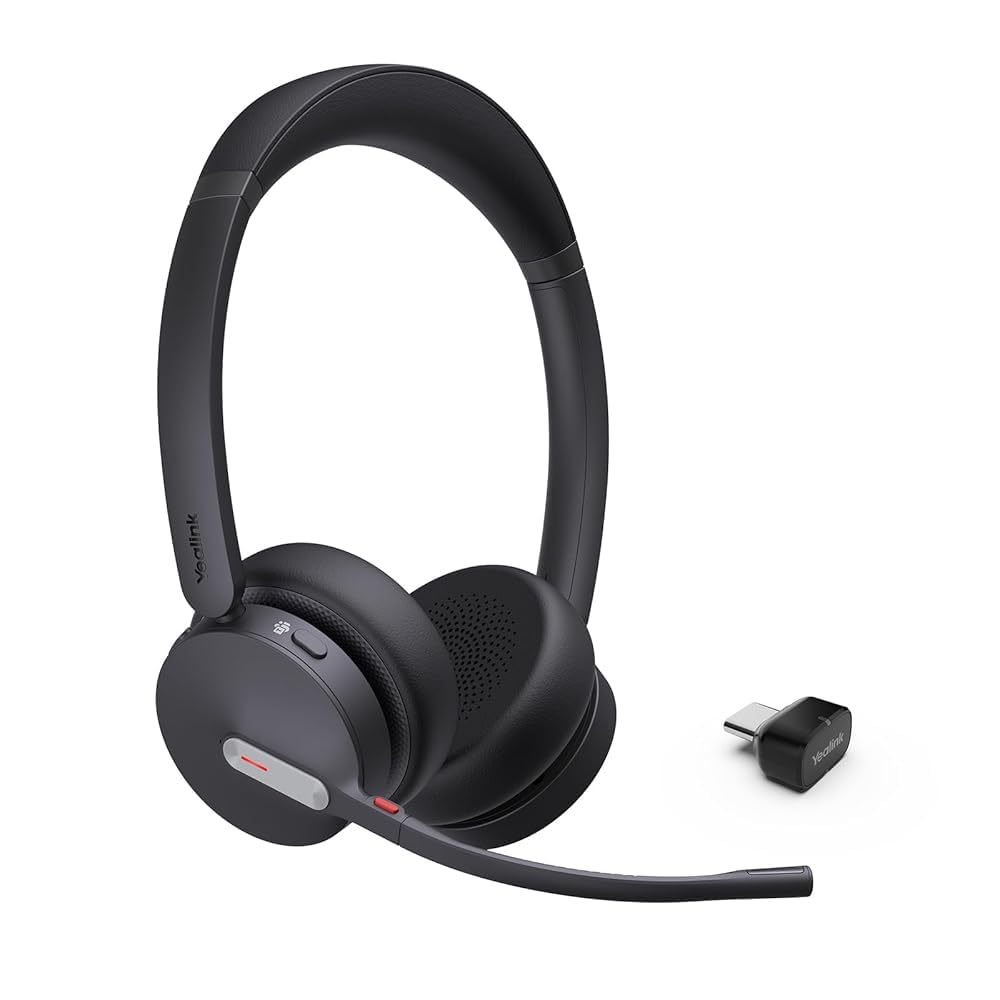 Amazon.com: Yealink BH70 Wireless Bluetooth Headset with Microphone for ...