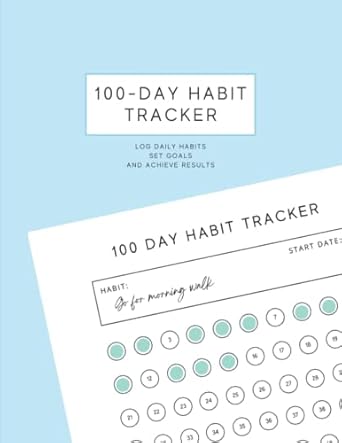 Amazon.com: 100-Day Habit Tracker: 100 Day Challenge - Goal Setting ...