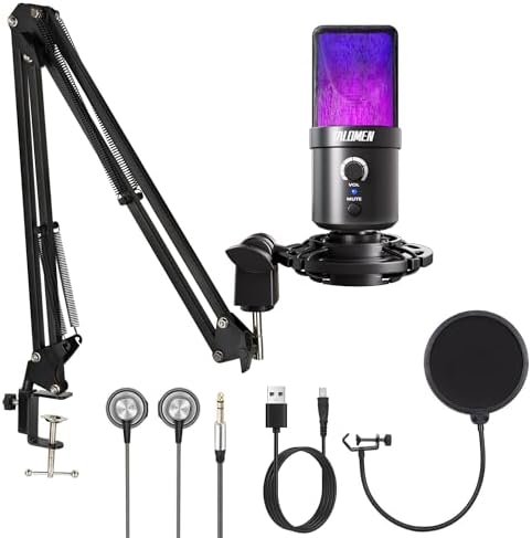 Amazon.com: USB Condenser Microphone, Sibodeer 192KHZ/24bit ...