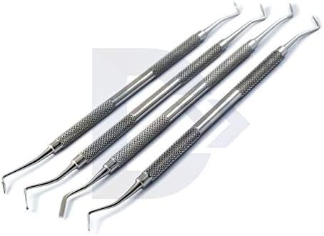 Amazon.com: 4Pcs Dental Composite Amalgam Filling Instruments Kit For ...