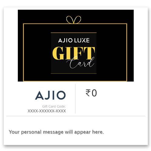 Ajio luxe| E-Gift Card |Instant Delivery | Valid for online purchases ...