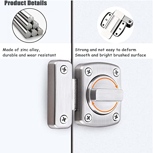 gishane Bedroom Door Lock, Durable Zinc Alloy Gate Latch Security ...