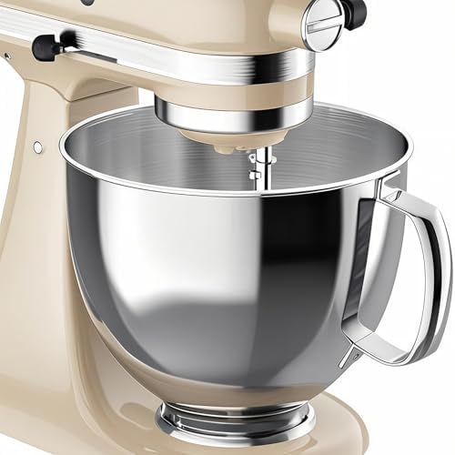 5QT Food-Grade SUS304 Stainless Steel Mixer Bowl Fit for Kitchen aid 4. ...