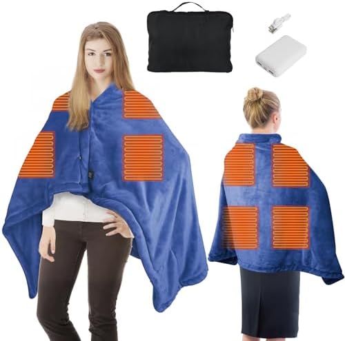 Amazon.com: CYCYHEAT 20000mAh Heated Blanket Battery Operated - 7.4V DC ...