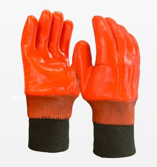 FreeFall Safety | Smooth Finish PVC Work Winter Gloves Lined, Safety ...