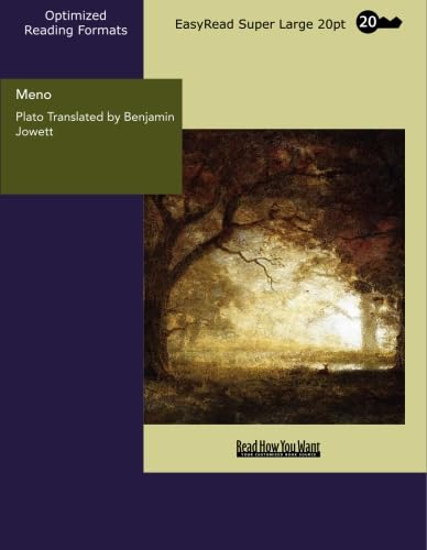 Meno: Easyread Super Large 20pt Edition: Jowett, Benjamin ...