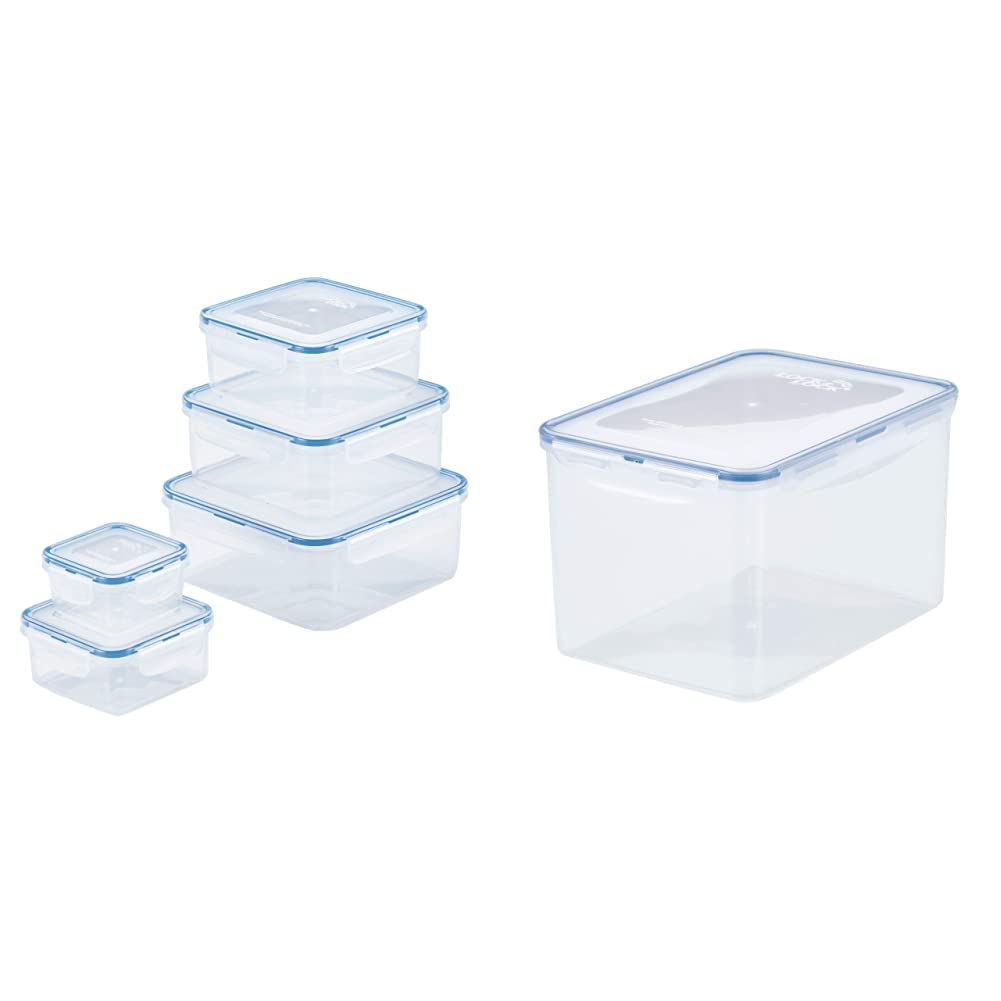 Amazon.com: LocknLock Easy Essentials Food Storage lids/Airtight ...