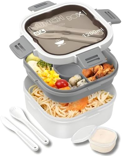 OWill Lunch Box, 1200ML Lunch Box for Kids Adults Bento Box with ...