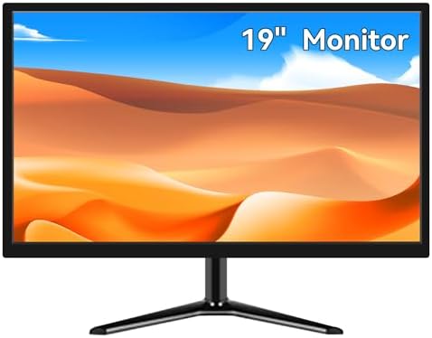PC Screen 19 Inch Computer Monitor, Dual Built-in Speakers, VESA, 60Hz ...