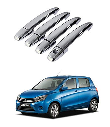 AUTOXYGEN ABS Plastic Car Door Handle Chrome Plated Front & Rear Door ...