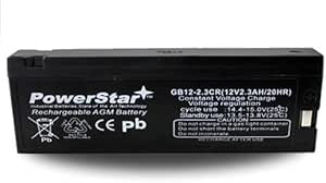 Amazon.com: PowerStar 12V 2.3AH Sealed Lead Acid (SLA) Replacement ...