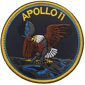 Amazon.com: NASA Apollo 11 Military Patch Fabric Embroidered Badges ...