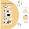 Amazon.com: BENOSS Folding Metal Storage Shelves on Casters, Heavy-Duty ...