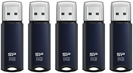 Silicon Power 64GB USB 3.0 Flash Drive, Aluminum Casing Built-in Strap ...