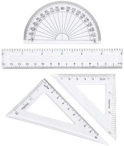 Amazon.com : winemana 4 Pcs Math Geometry Set Includes Protractor ...